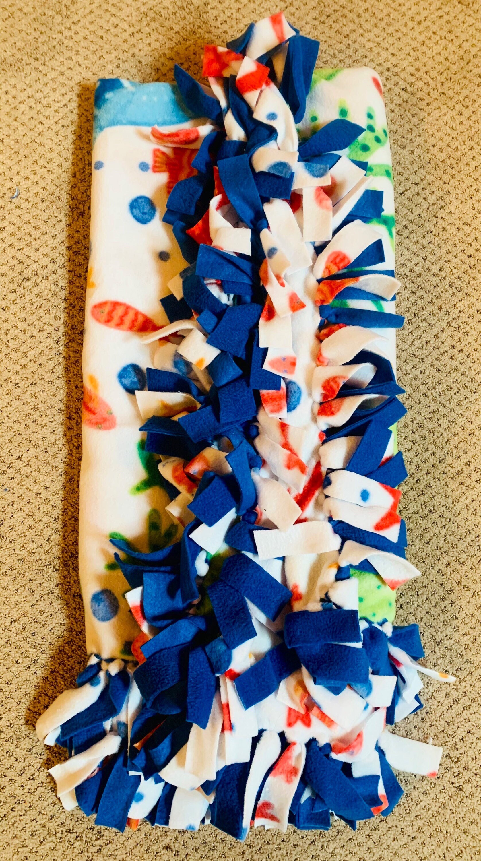 Under the Sea Throw, Tropical Fish Blanket, Under the Sea Blanket ...