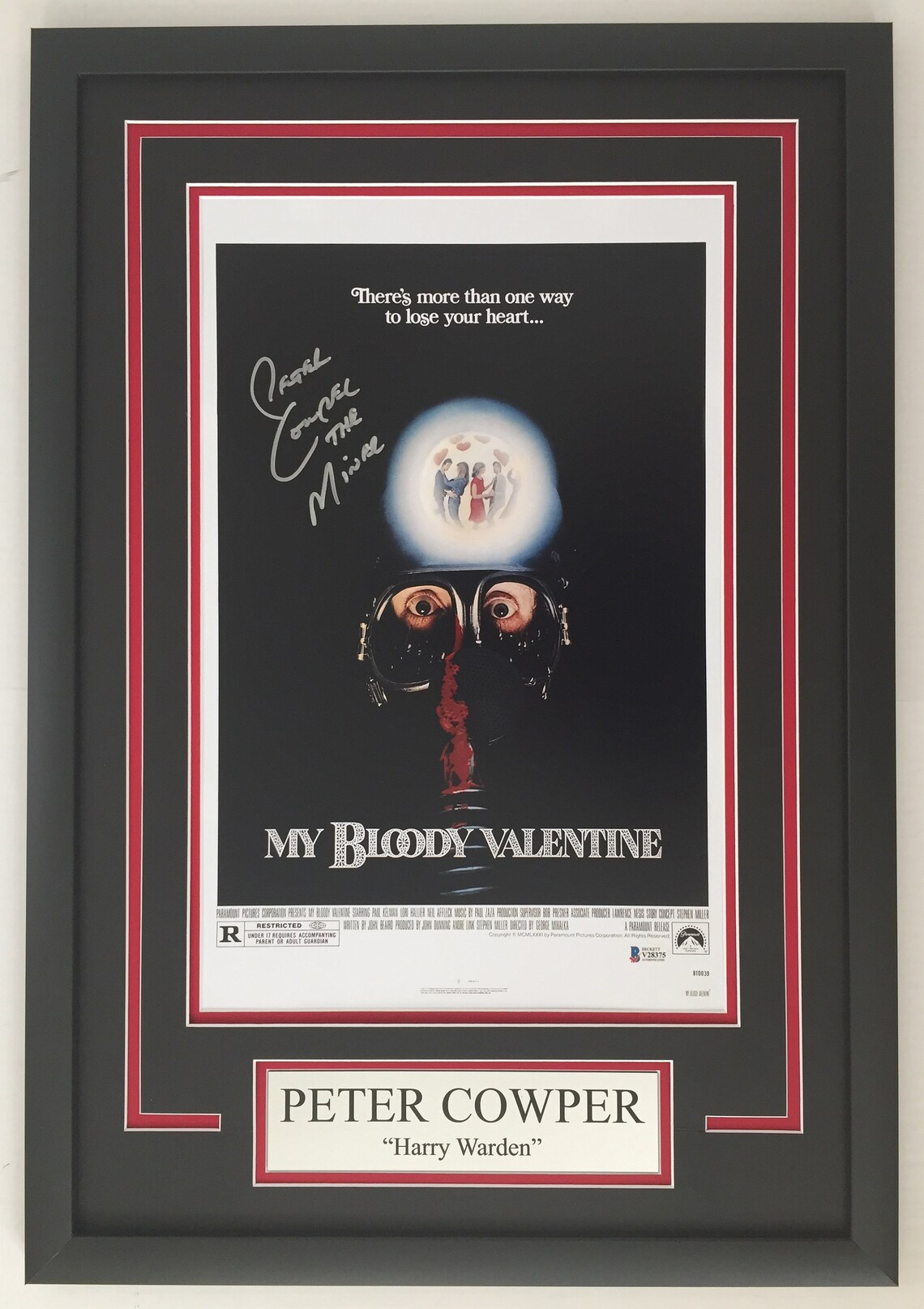Peter Cowper Signed Autographed MY BLOODY VALENTINE 11x17 | Etsy