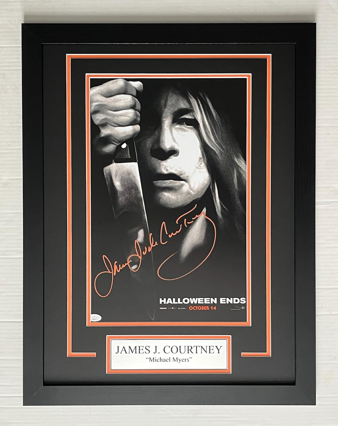 James Jude Courtney Autograph Signed HALLOWEEN ENDS 11x17 Movie Poster ...