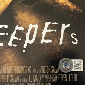 Jonathan Breck Autograph Signed JEEPERS CREEPERS 11x17 Movie Poster ...