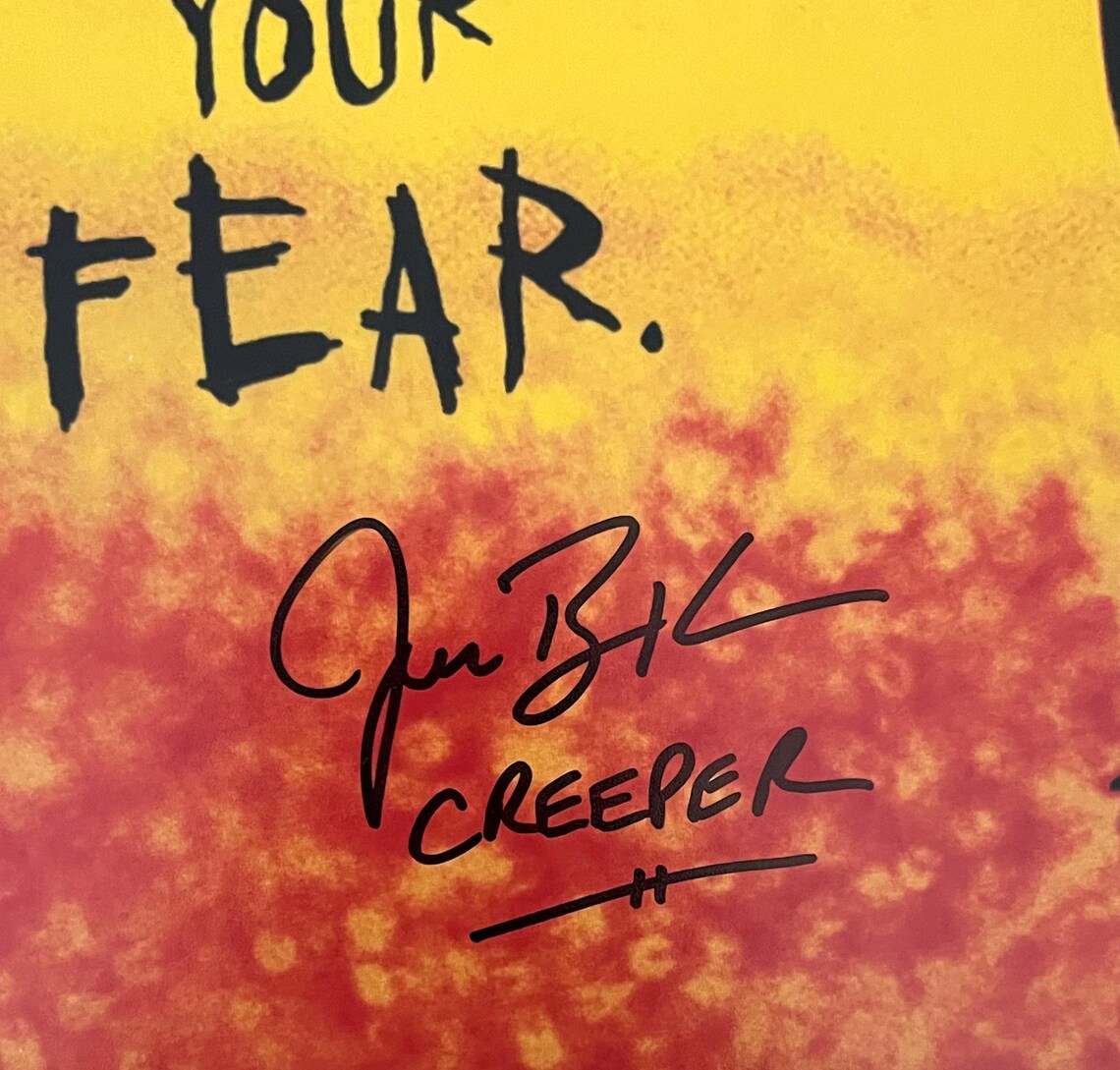 Jonathan Breck Autograph Signed JEEPERS CREEPERS 11x14 Movie Poster ...