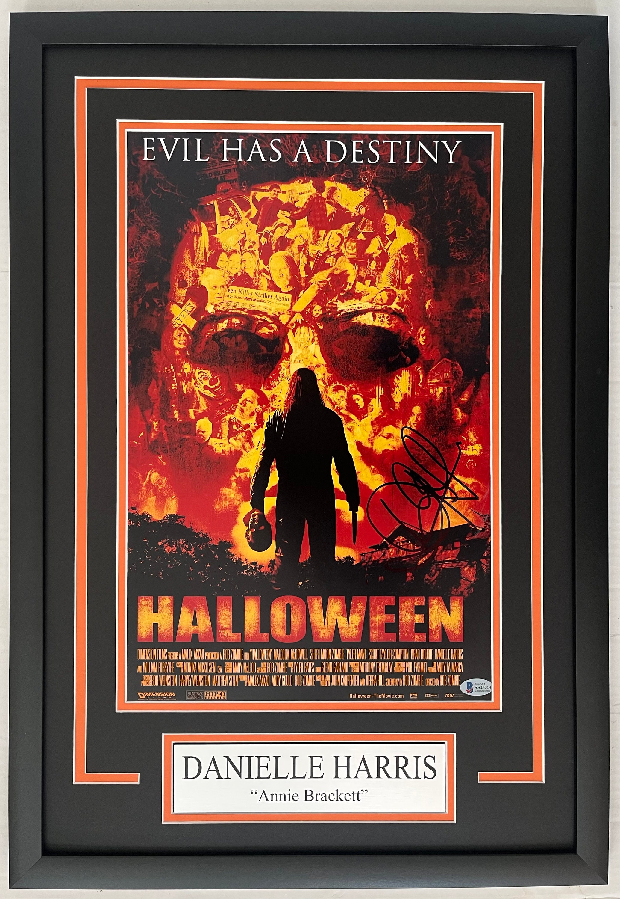 Danielle Harris Autograph Signed HALLOWEEN 12x18 Movie Poster | Etsy
