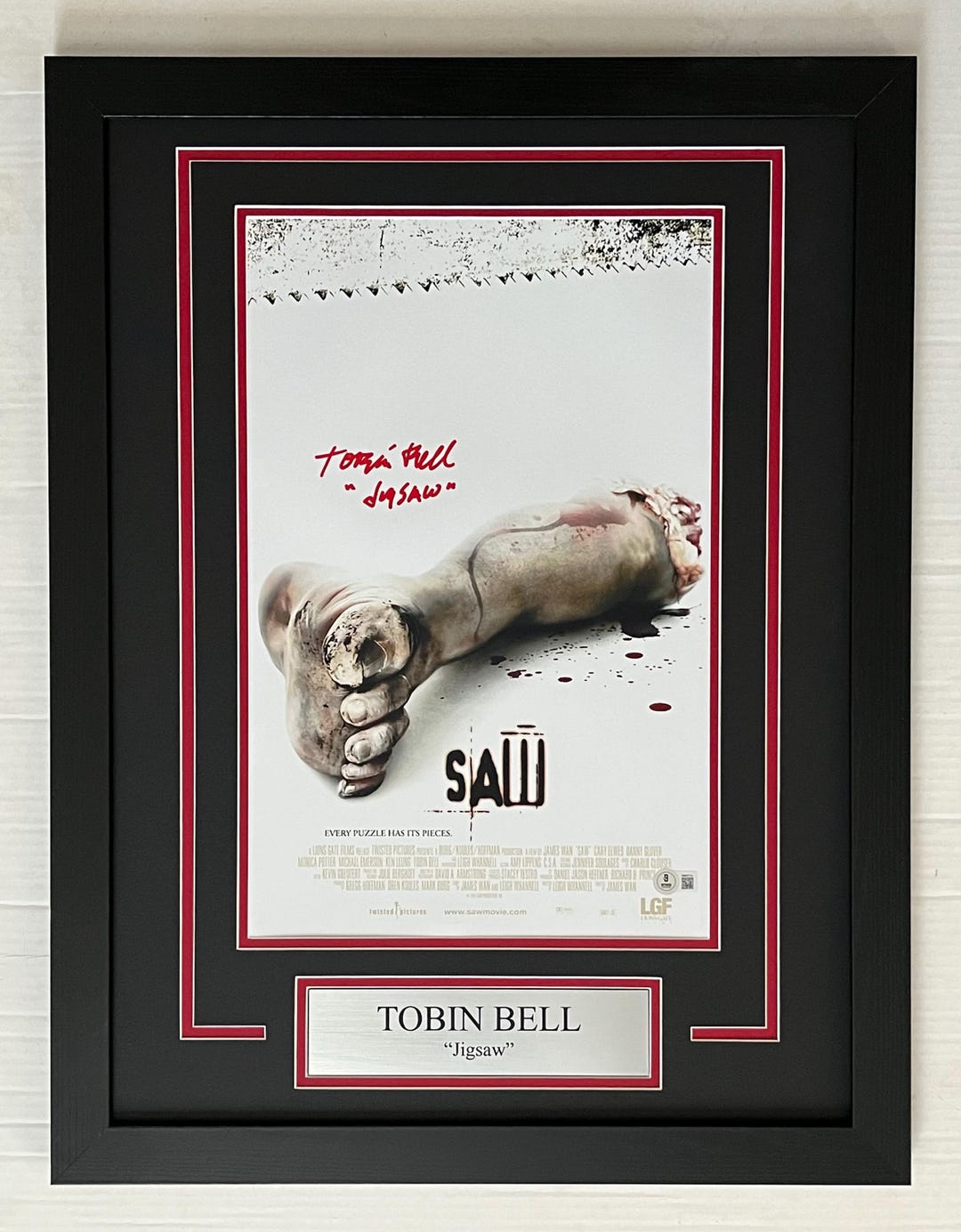Tobin Bell Autograph Signed SAW 11x17 Movie Poster Framed Display - Etsy