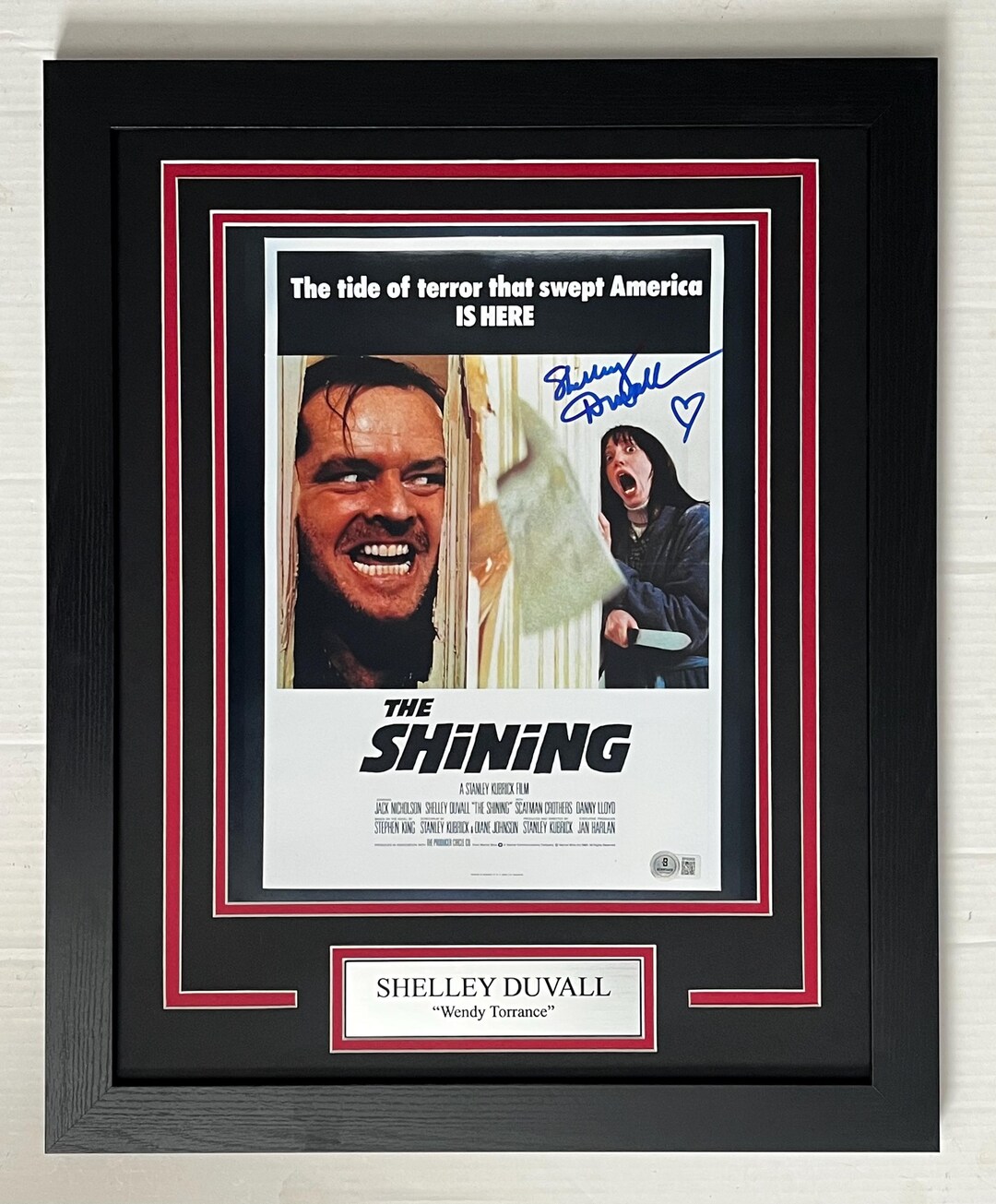 Shelley Duvall Autograph Signed THE SHINING 11x14 Movie Poster Framed ...