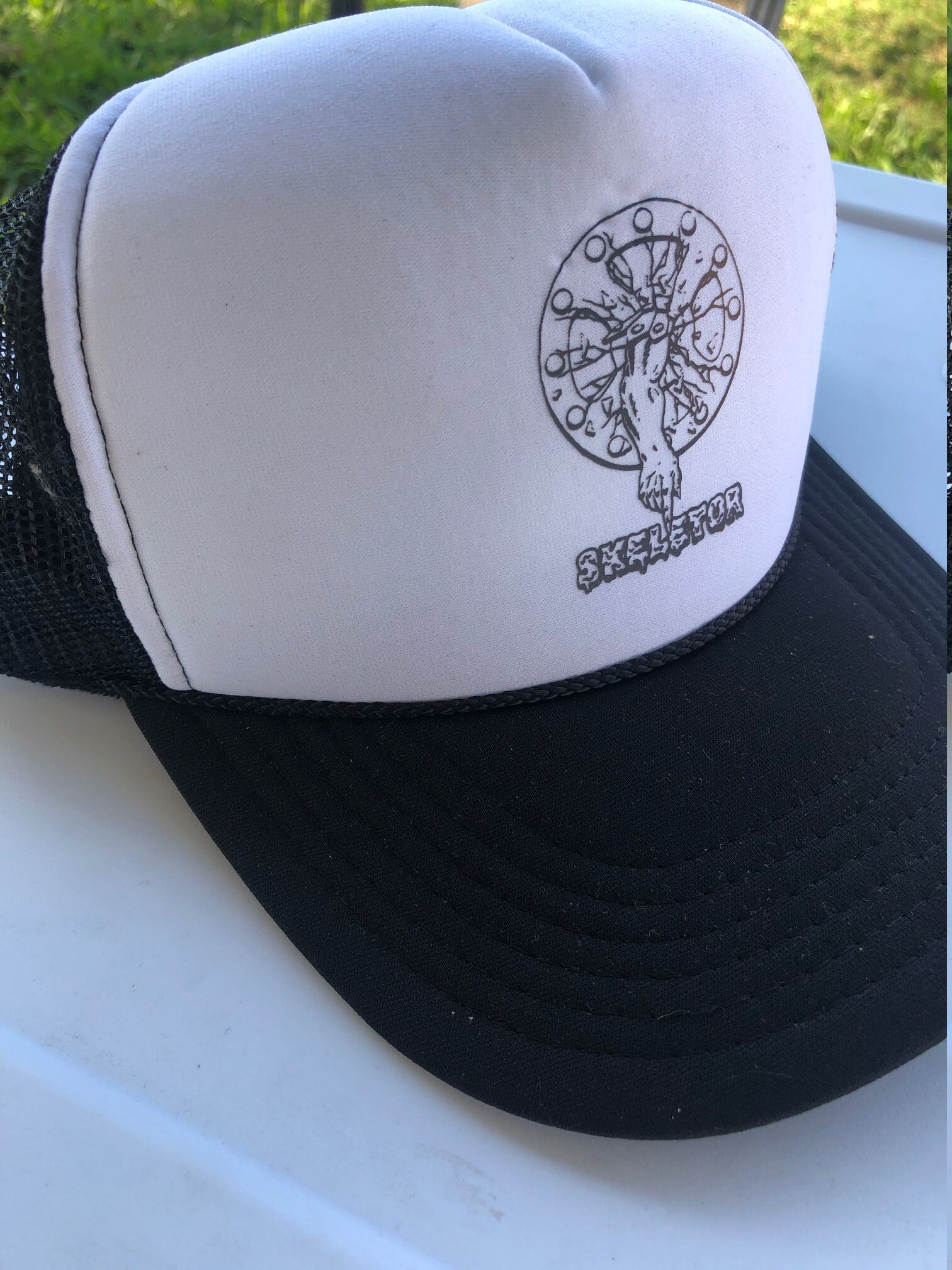 Skeletor Busting Trucker Hat - Etsy