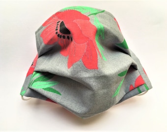 Poppy Face Mask With Filter - Etsy
