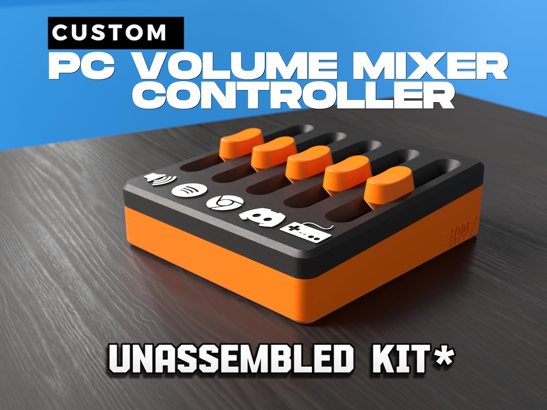 KIT PC Audio Mixer Custom UI Controls Volume Control Deej Hardware ...