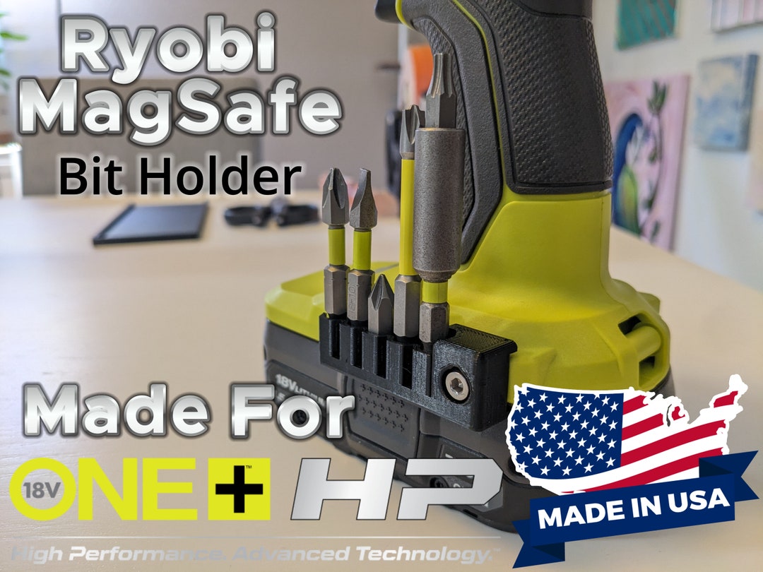 Ryobi One+ HP Bit Holder: 5-bit Magnetic Mount, USA Made - Etsy