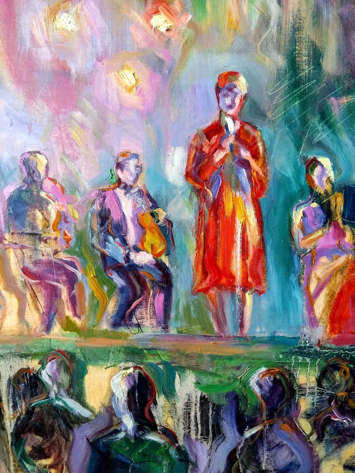 Sounds of Music Classical Music Concert Musicians on Stage Viewers ...