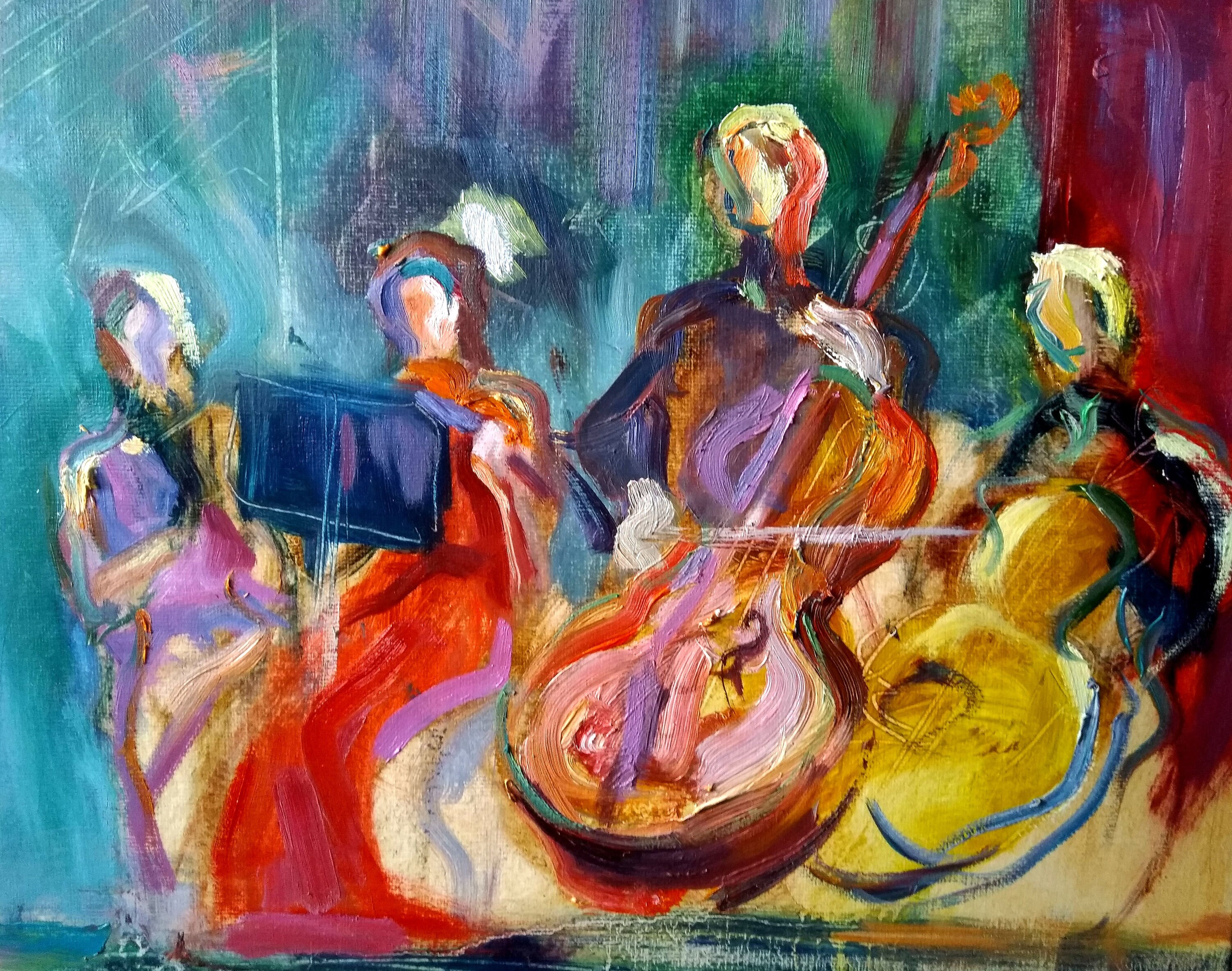 Sounds of Music Classical Music Concert Musicians on Stage Viewers ...