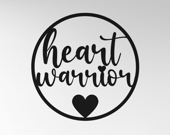 Heart Warrior Metal Ornament CHD Warrior Heart Warrior Christmas Gift ...