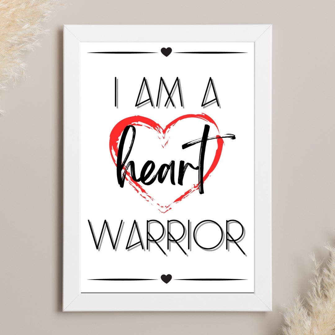 Heart Warrior CHD Milestone Cards Digital File - Etsy