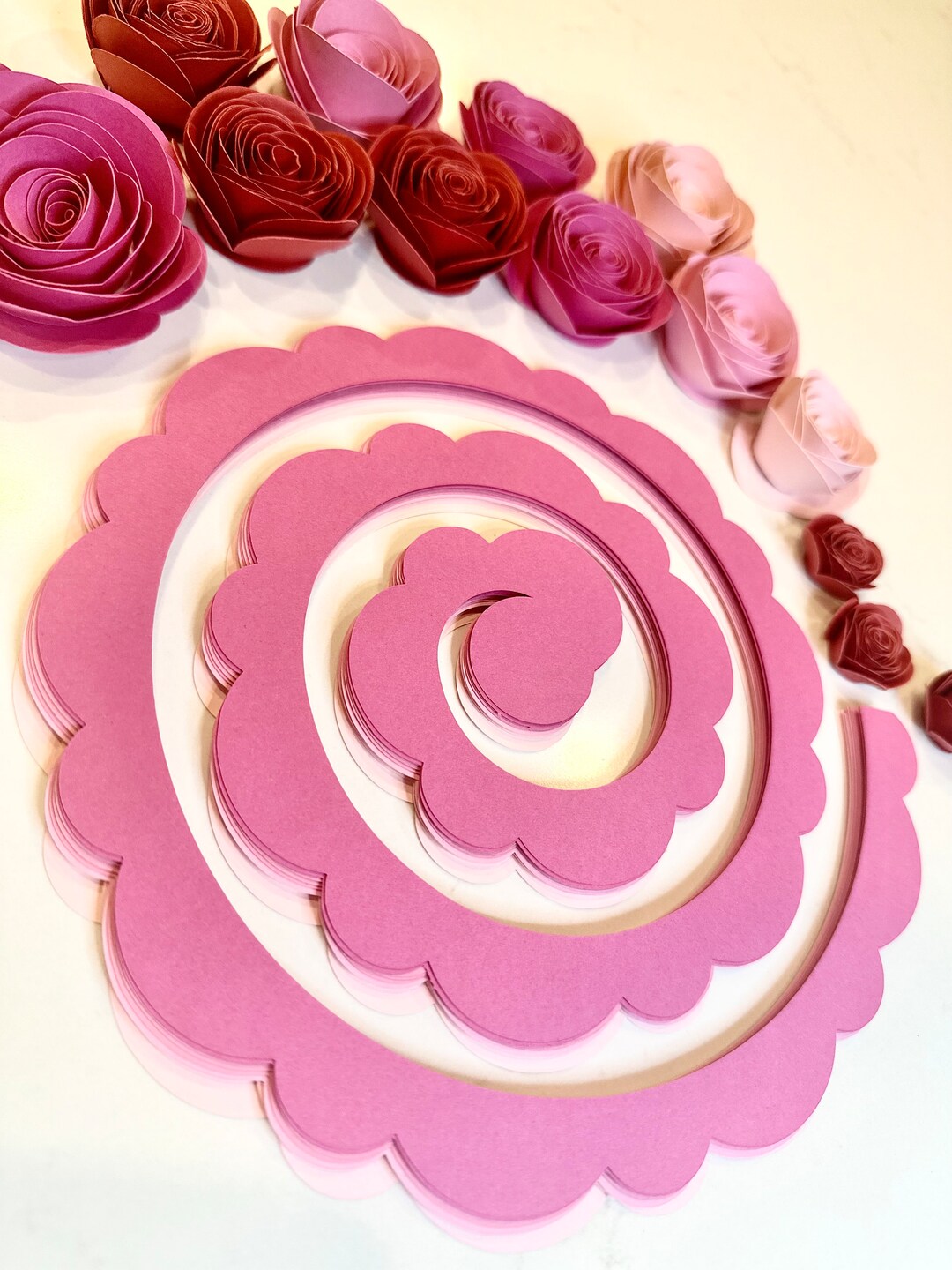 Flower Party Unrolled Paper Pre Cut Paper Flower Unrolled Paper Flower ...