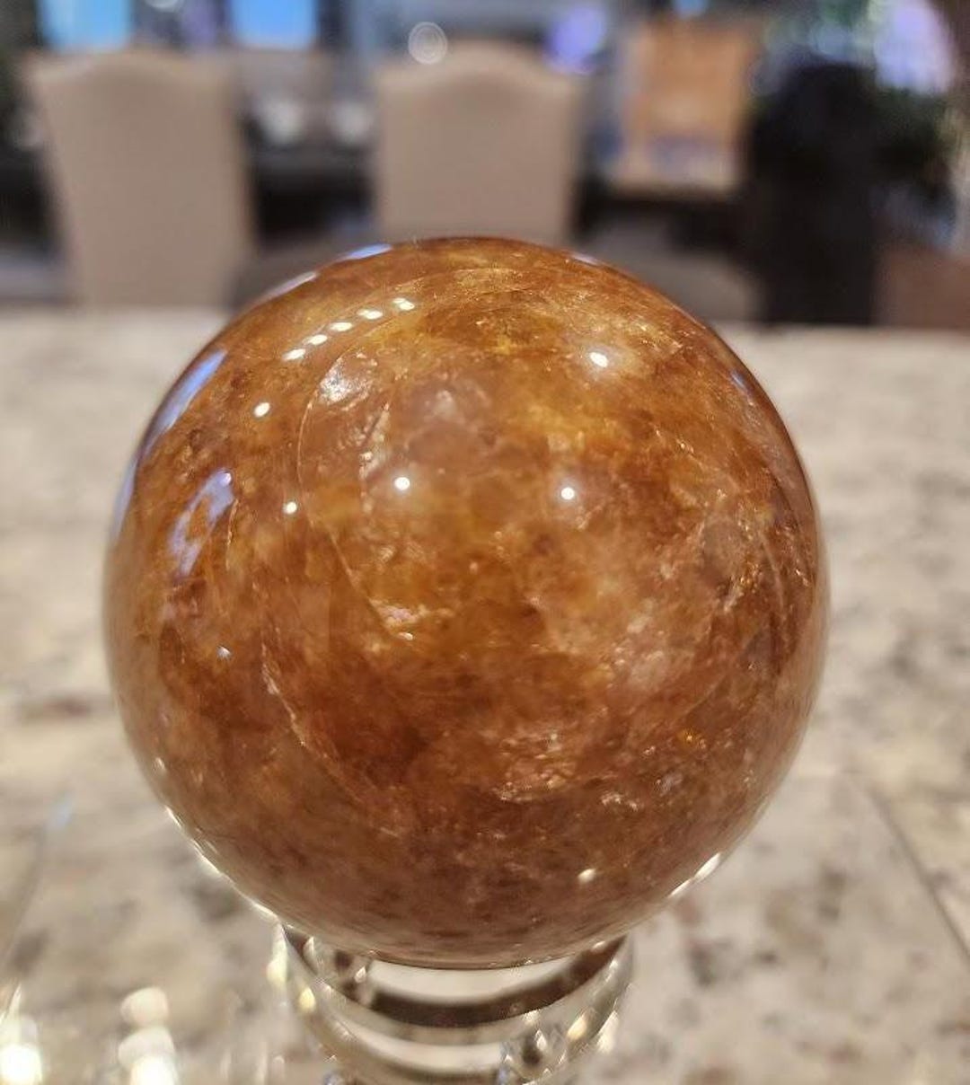 AAA Rare Deep Golden Healer Sphere / Golden Healer / Crystals / Chakra ...