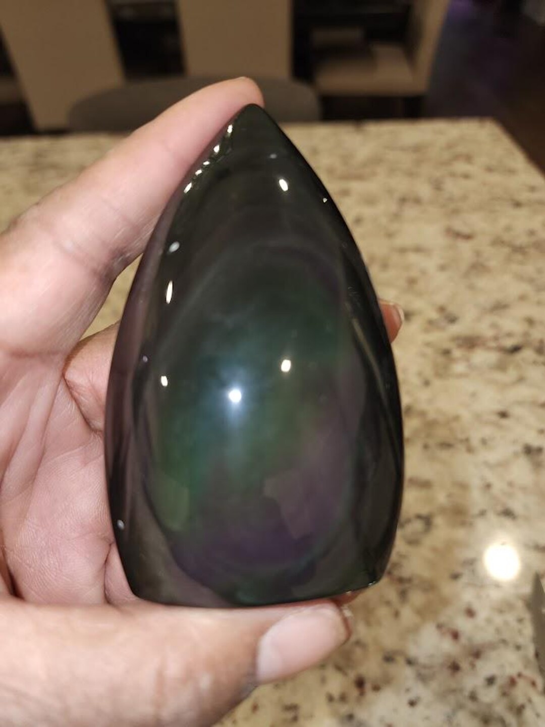 Beautiful Rainbow Obsidian Freeform/ Rainbow Obsidian Teardrop ...