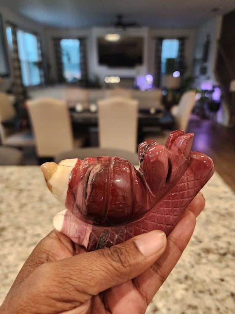 Large Mookaite Crystal Snail: Heart Chakra Stone, 4.5-inch, Mookaite ...