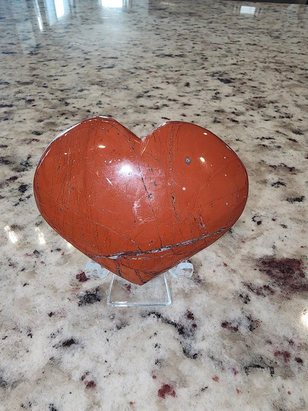 Red Jasper Heart / Red Jasper / Chakra / Chakra Stones / Crystal Sphere ...