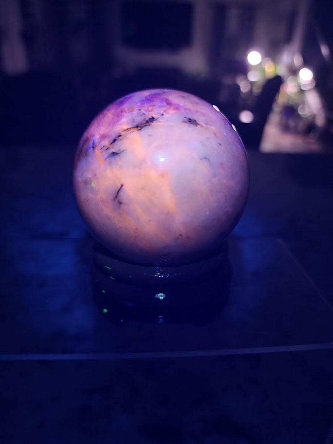 AAA Quality Stunning Afghanite (blue Sodalite Sphere With UV/ Sodalite ...