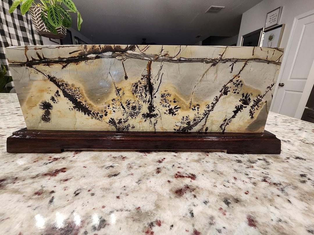Picture Jasper Slab With Stand / Picture Jasper / Chakra / Chakra ...