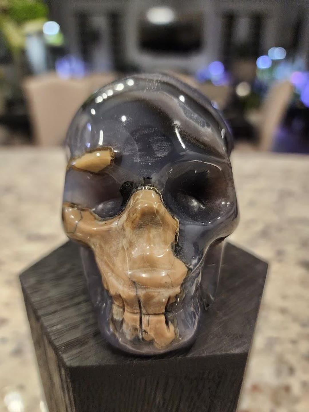 Rare Volcano Agate Skull 2 Lbs. / UV Reactive / Crystals / Chakra ...