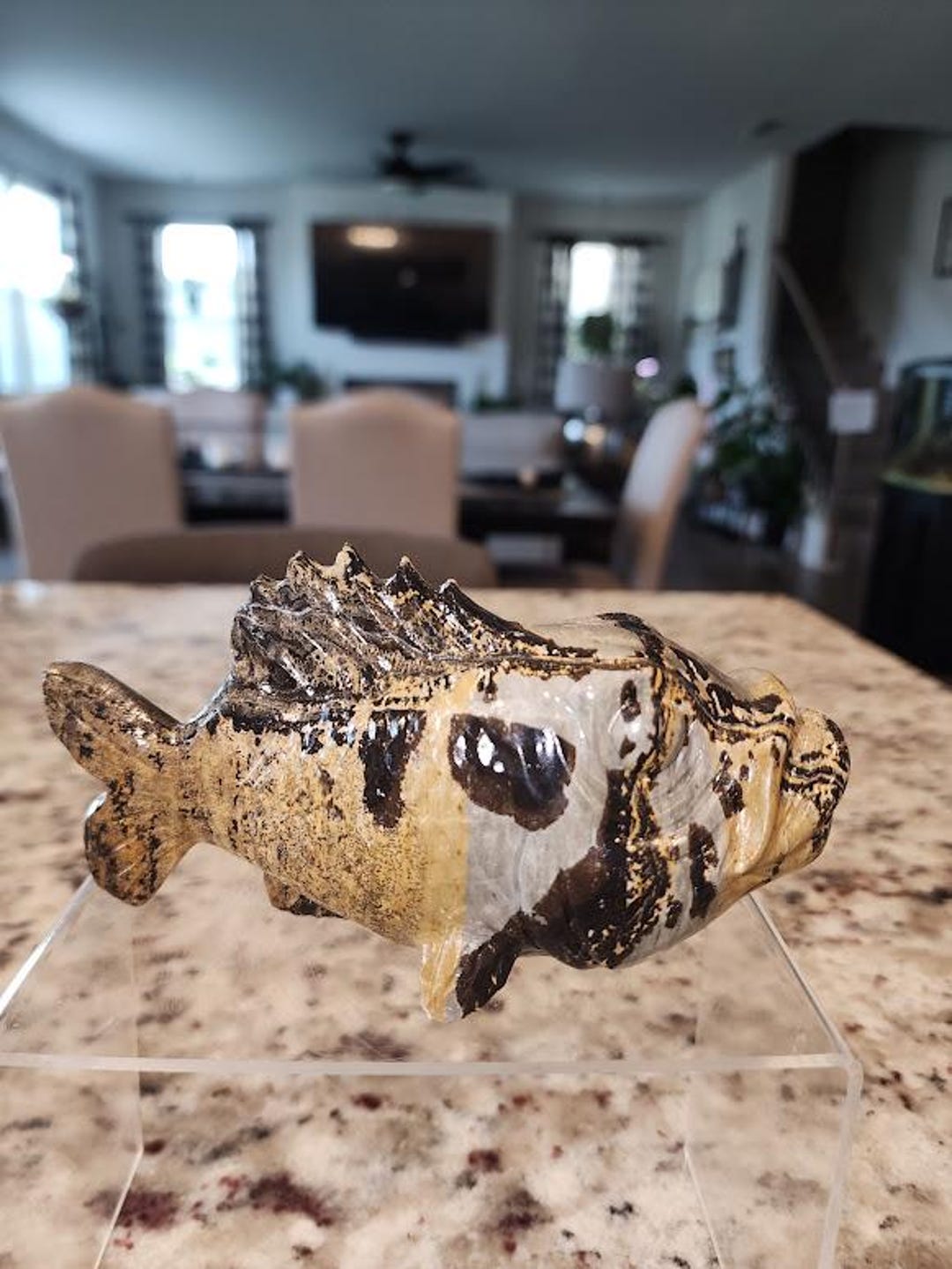 Stunning Large Picture Jasper Fish / Picture Jasper/ Crystal Sphere ...