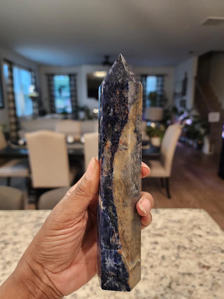 Beautiful Large Blue Sodalite Tower / Sodalite /chakra Stones /crystals ...