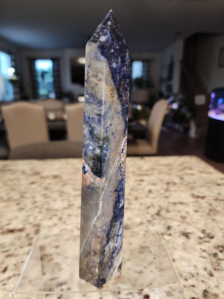 Beautiful Large Blue Sodalite Tower / Sodalite /chakra Stones /crystals ...