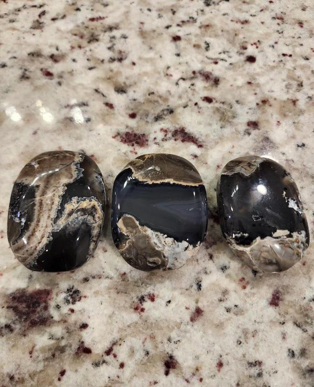 AAA Large VOLCANO AGATE Palm Stones You Choose / Uv Reactive / Crystals ...