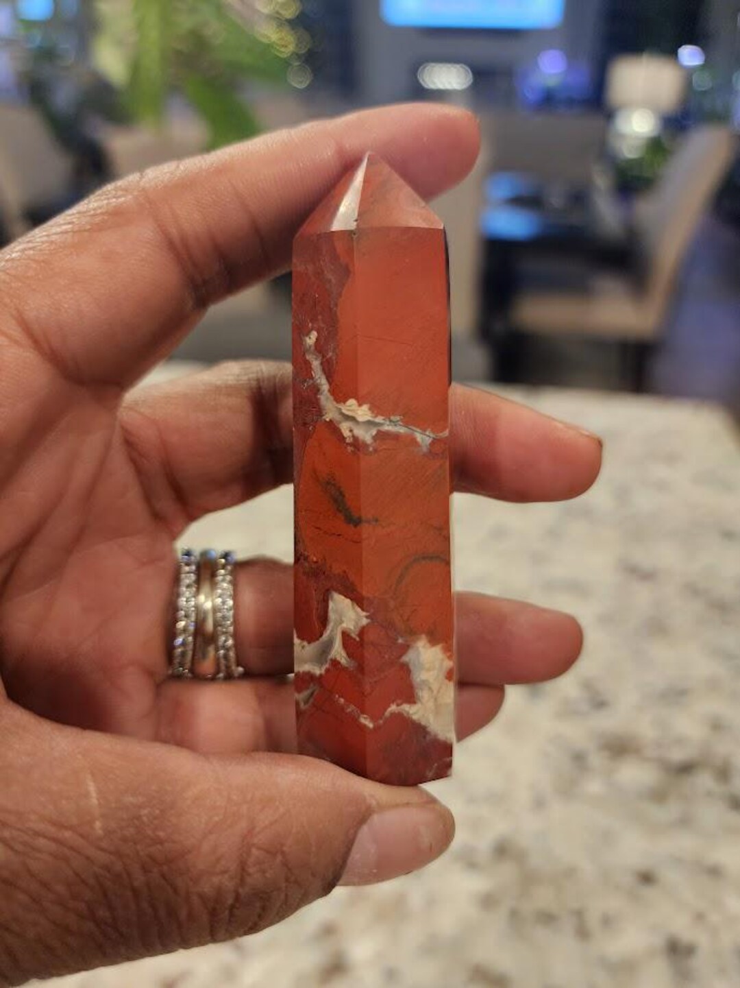 Red Jasper Tower / Red Jasper / Chakra / Chakra Stones / Crystal Sphere ...