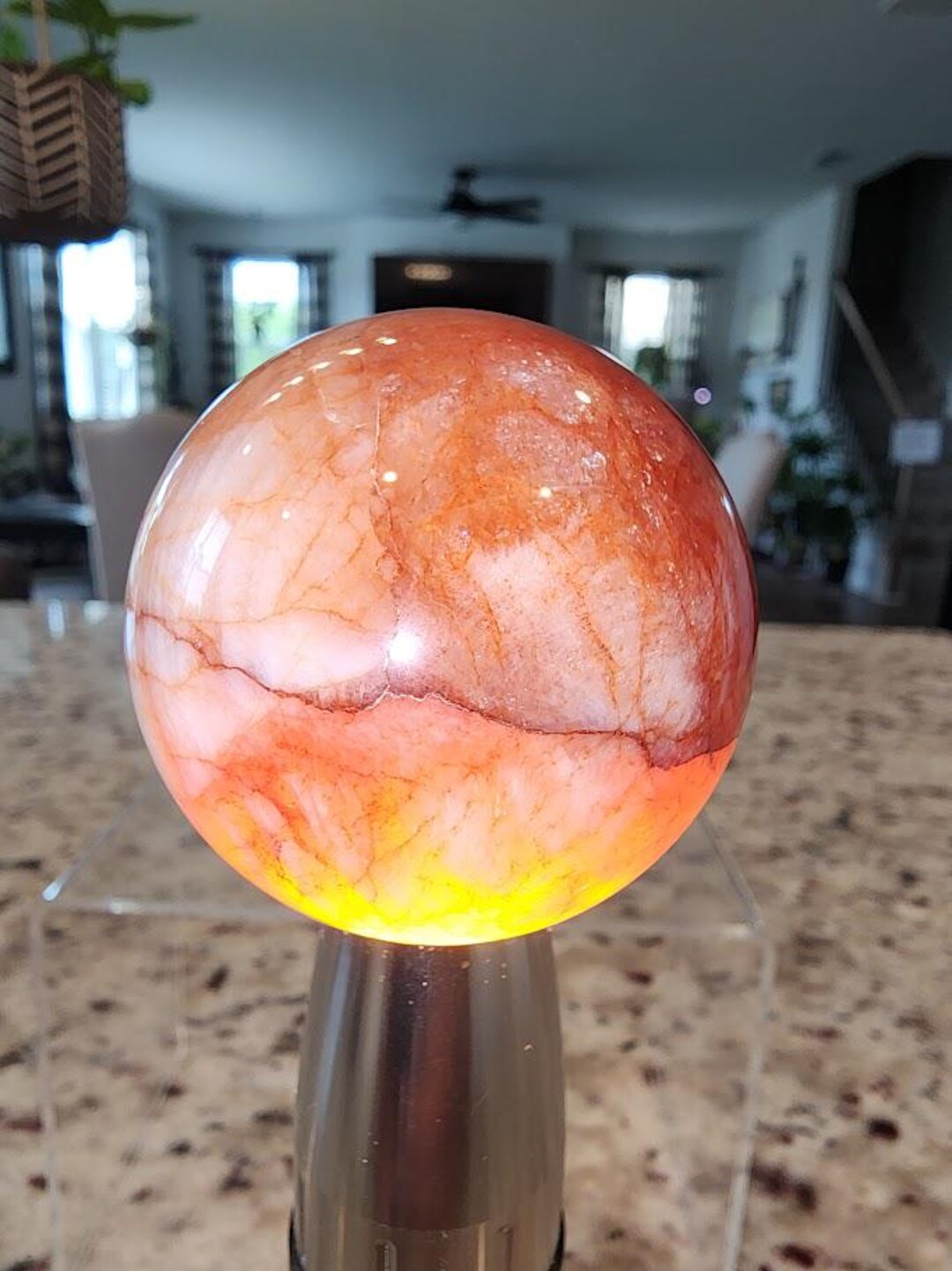 AAA Fire Quartz Sphere With Rainbows/ Fire Quartz/ Chakra / Chakra ...