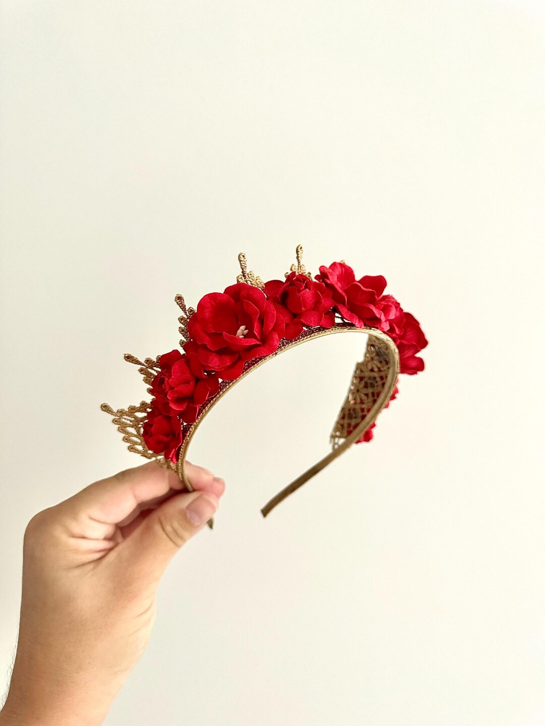 Christmas Tiara, Headband, Lace Tiara, Christmas Headband, Christmas ...