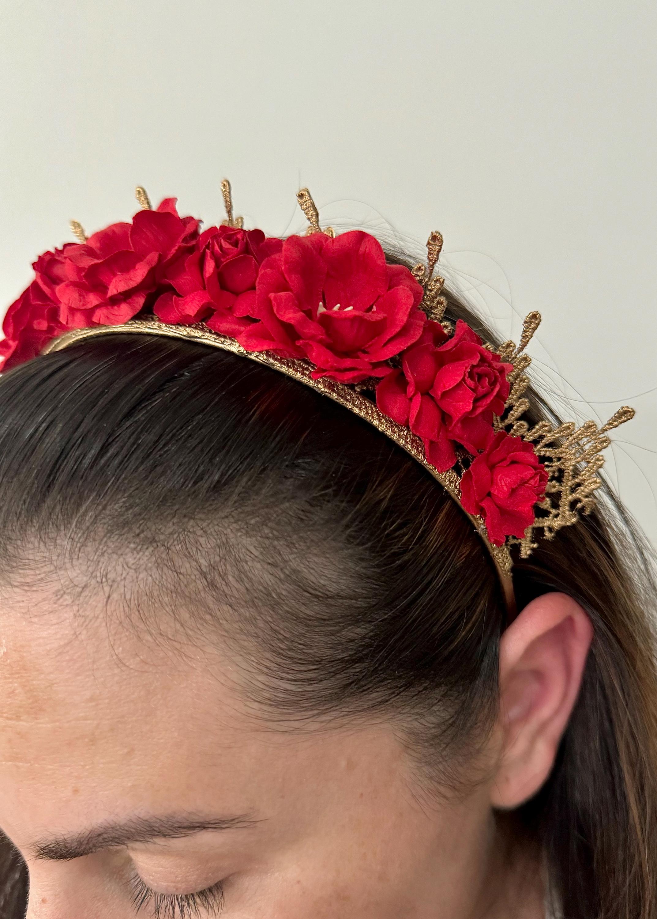 Christmas Tiara, Headband, Lace Tiara, Christmas Headband, Christmas ...