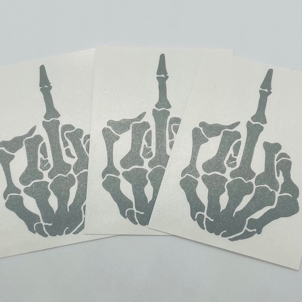 Middle Finger Truck Mirror Stickers - Etsy