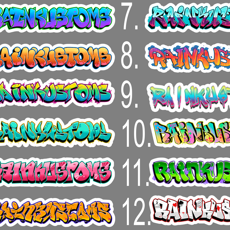 Graffiti Stickers - Etsy