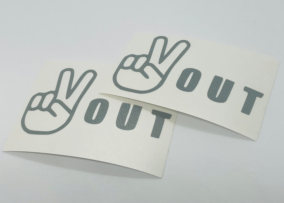 Peace Out Vinyl Decal Peace Decal Peace Sticker Peace Out Sticker Vinyl ...