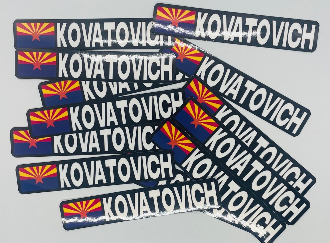 Arizona Flag Name Custom Stickers, States, Decal, Vinyl, Flag, U.S.A ...