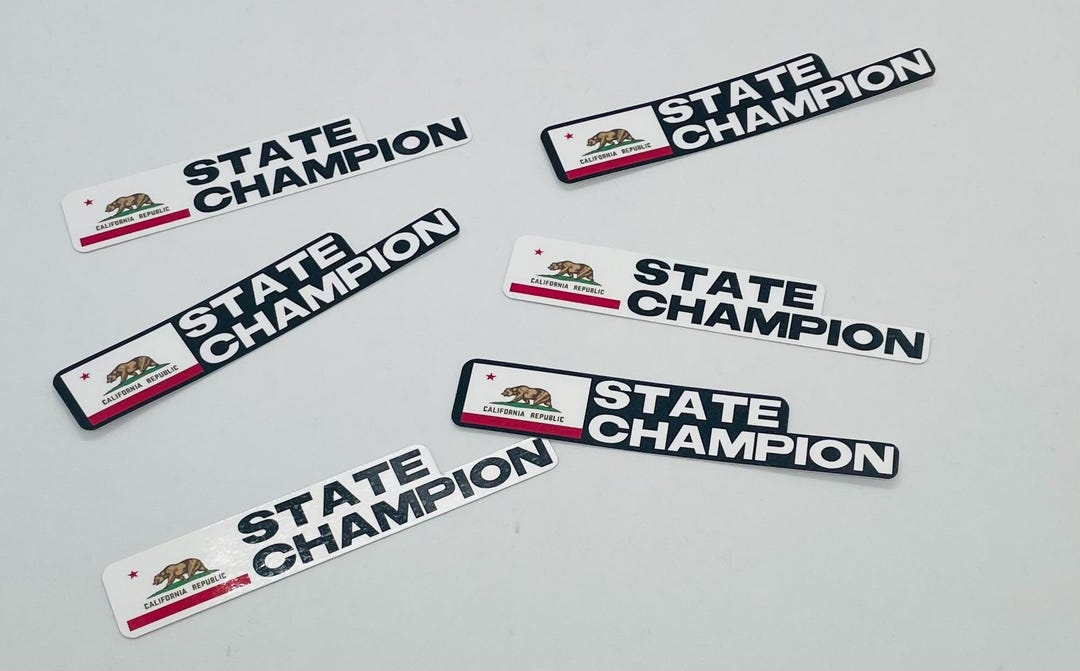 Custom California Flag Vinyl Sticker: Personalized Name Decal - Etsy