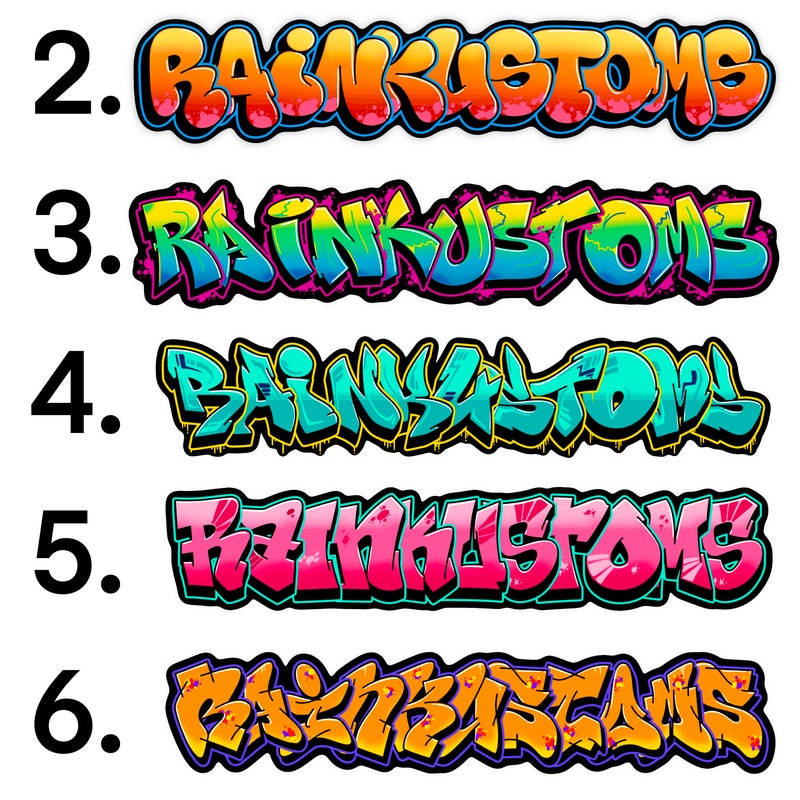 Custom Print Graffiti - Etsy UK