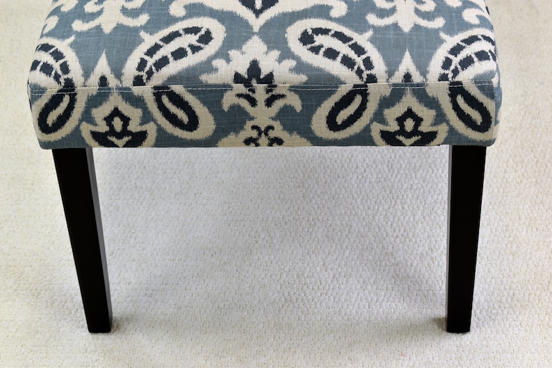 French Country Style Blue Paisley Accent Chair (set 2) - Etsy