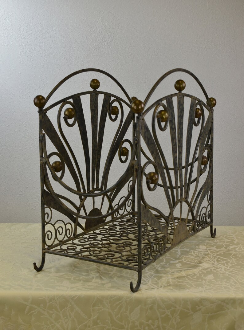 Hand Forged Indoor Wrought Iron Firewood Storage - Etsy