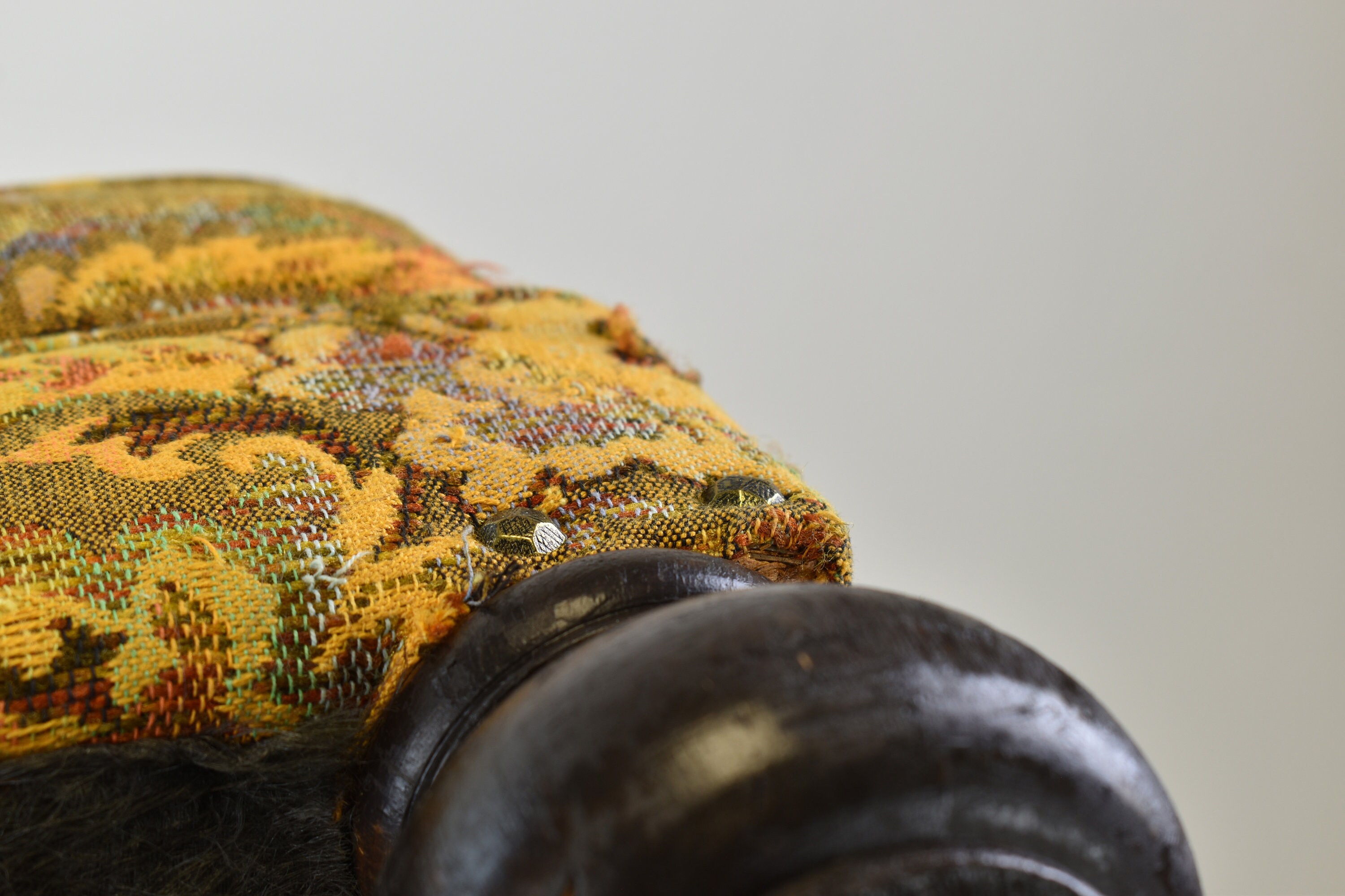 Vintage French Country Style Ottoman Footstool Bun Feet - Etsy