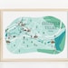 Grasscroft, Lydgate, Friezland Village Map Illustration, Art Print ...
