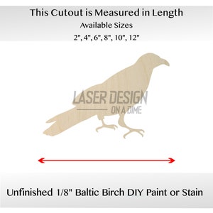 Raven Bird, Halloween, Wooden Blank, DIY Craft, Paint Party, Make Your ...