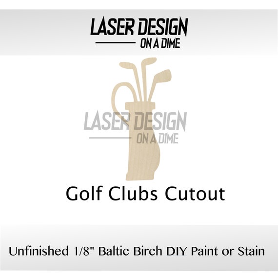 Golf Club Wooden Cutout Wooden Blank DIY Craft Paint Party | Etsy