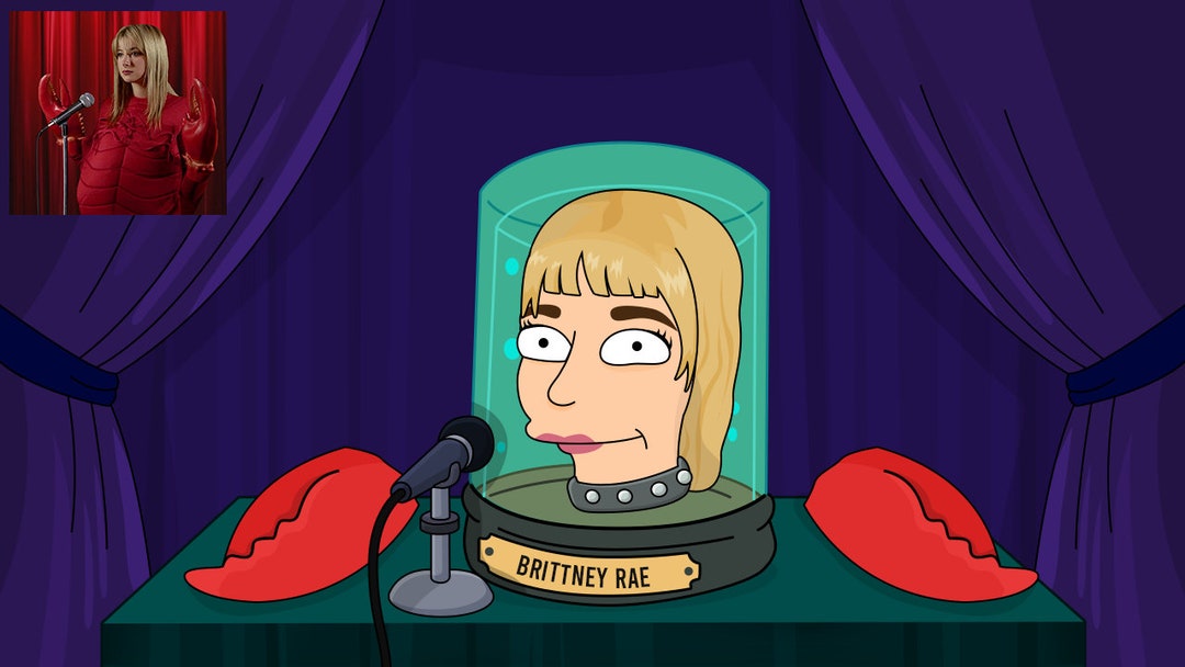 Custom Futuristic Cartoon Futurama Style Head in A Jar Portrait ...