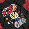 Vintage Arcade Game Shirt - Classic Retro Design With Gaming Icons ...