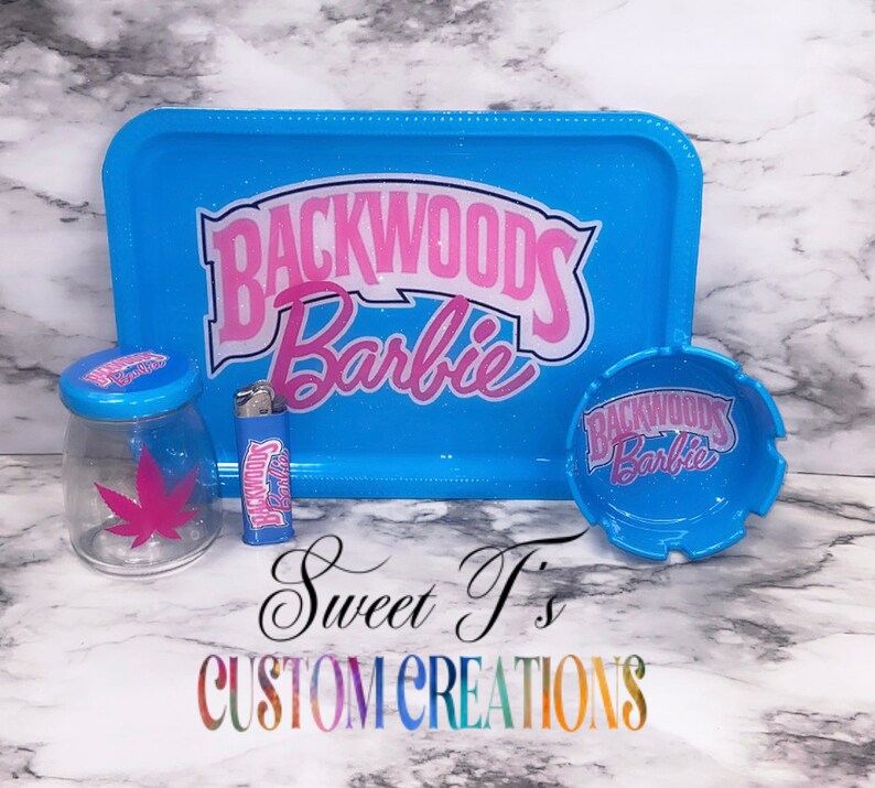 Backwoods Barbie Rolling Tray Set - Etsy