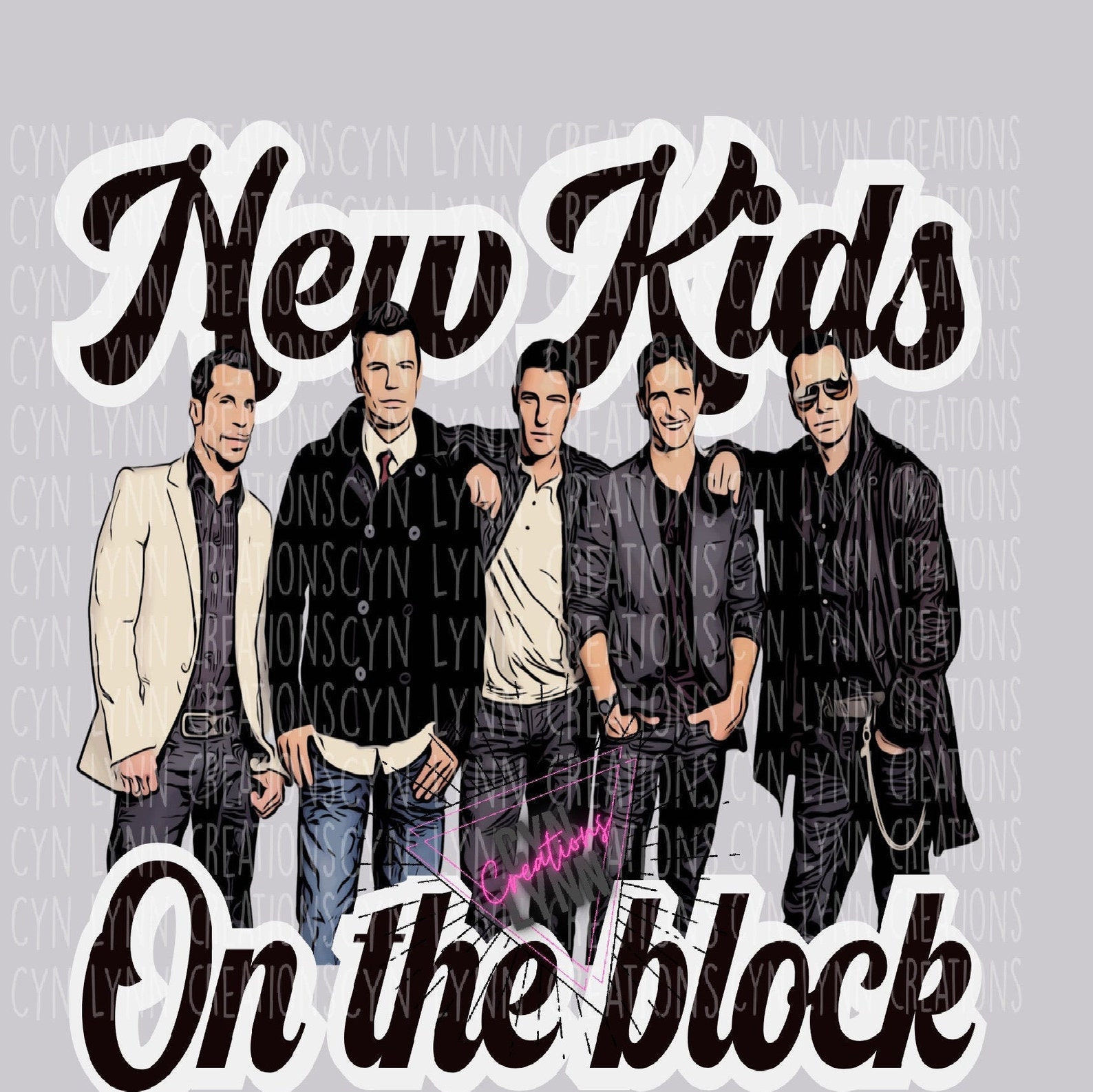 New kids on block inspired fan art PNG digital file | Etsy