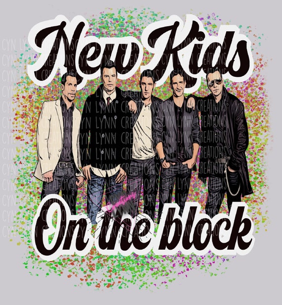New kids on block inspired fan art PNG digital file | Etsy