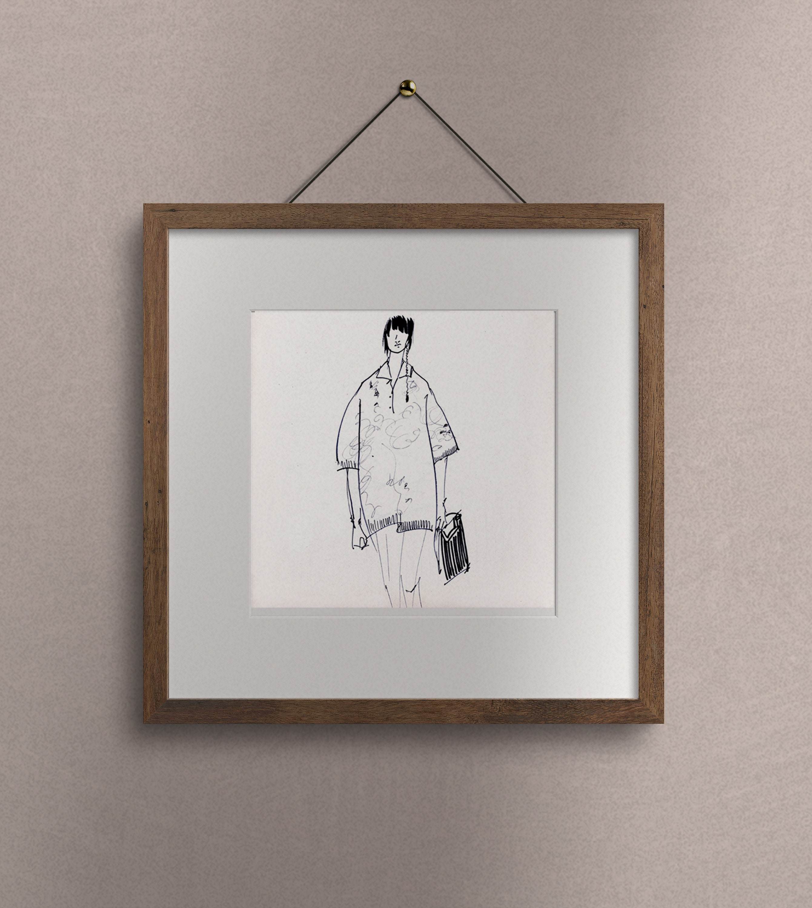 Line Drawing Woman Printable,line Drawing Wall Art, Fashion ...